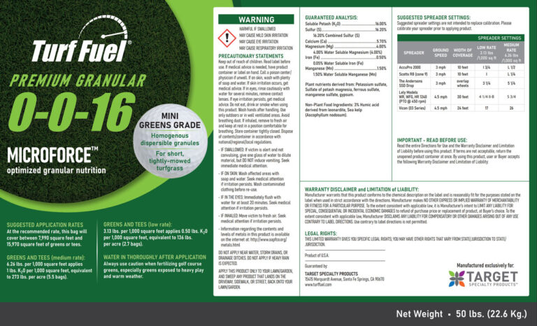 Turf Fuel Premium Granular - Turf Fuel